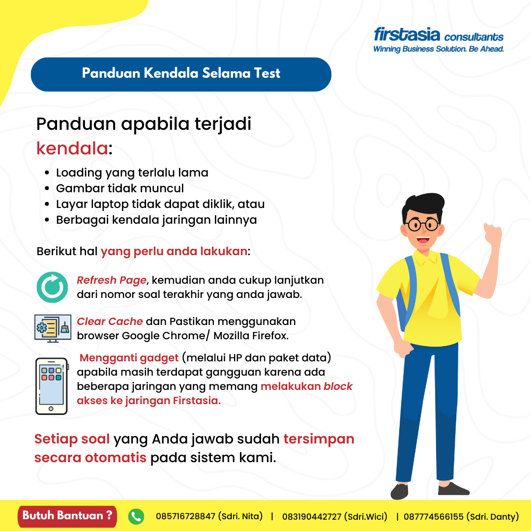 Kendala Selama Tes | Panduan Online Tes FAC